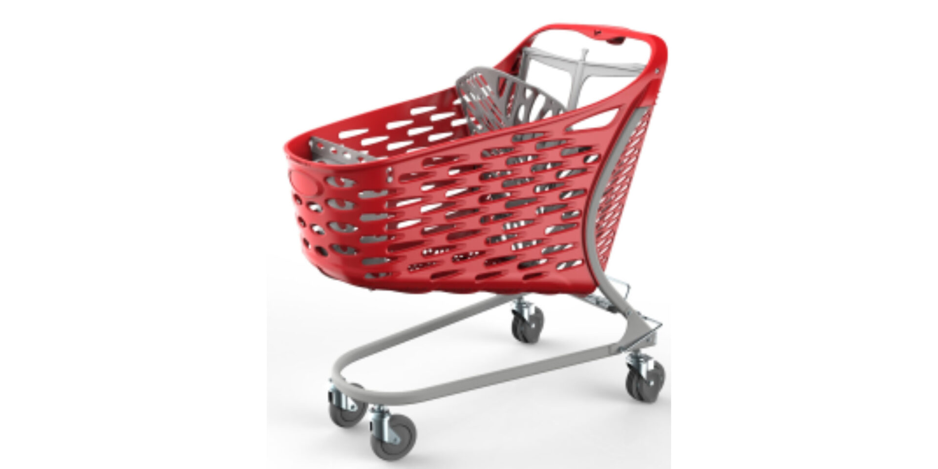 Carrelli per supermercati - 100% plastica riciclata.